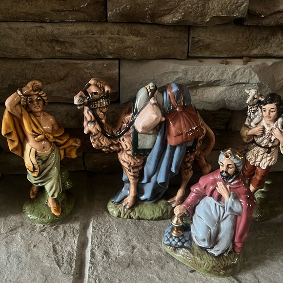 Atlantic mold | Art | Vtg Atlantic Mold 4pc Large Nativity Scene ...